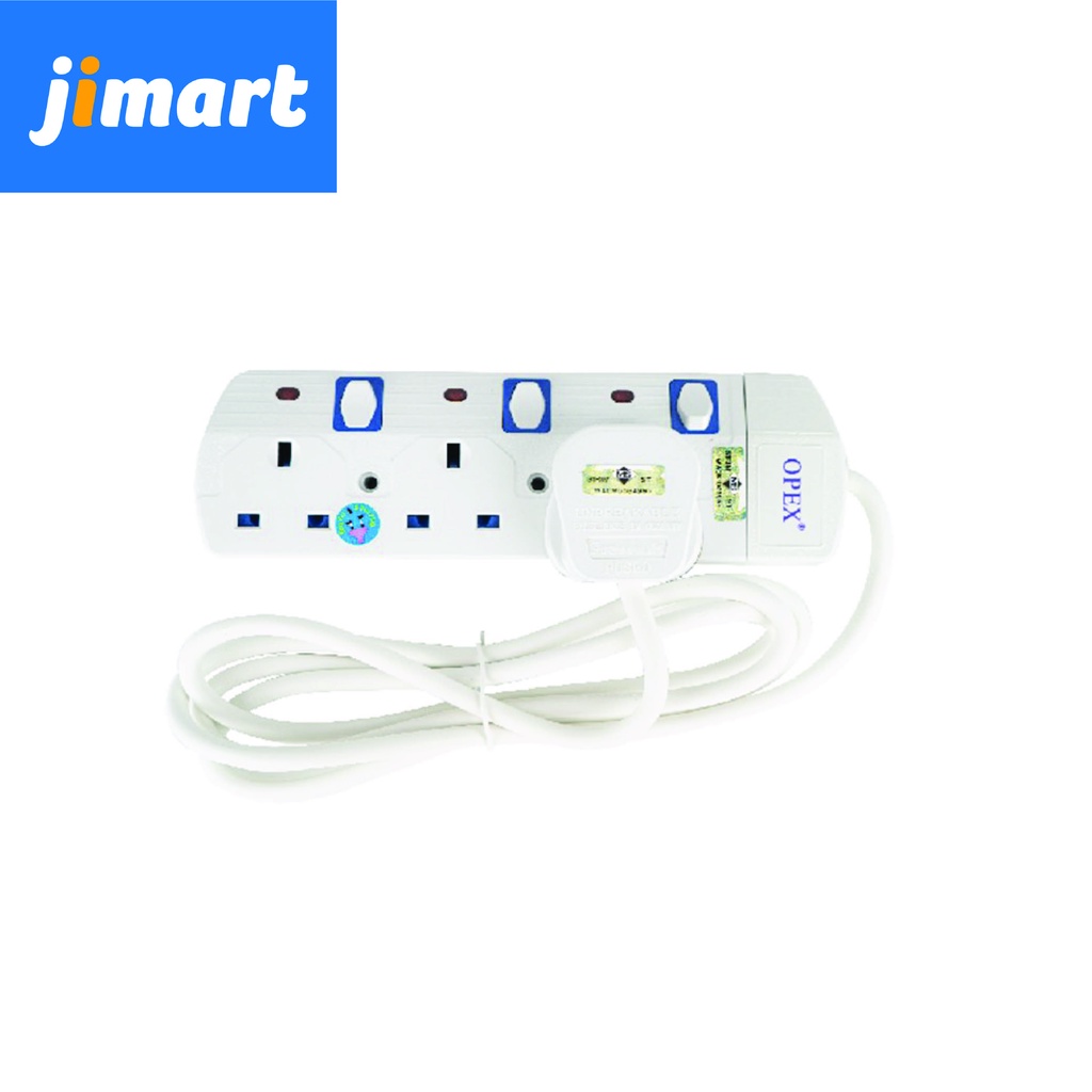 Jimart SIRIM Portable Extension Wire Socket Portable Extension Trailing ...