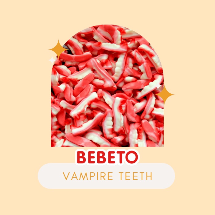 Bebeto Vampire Teeth 100g Repack Gummy Candy (HALAL) | Shopee Malaysia
