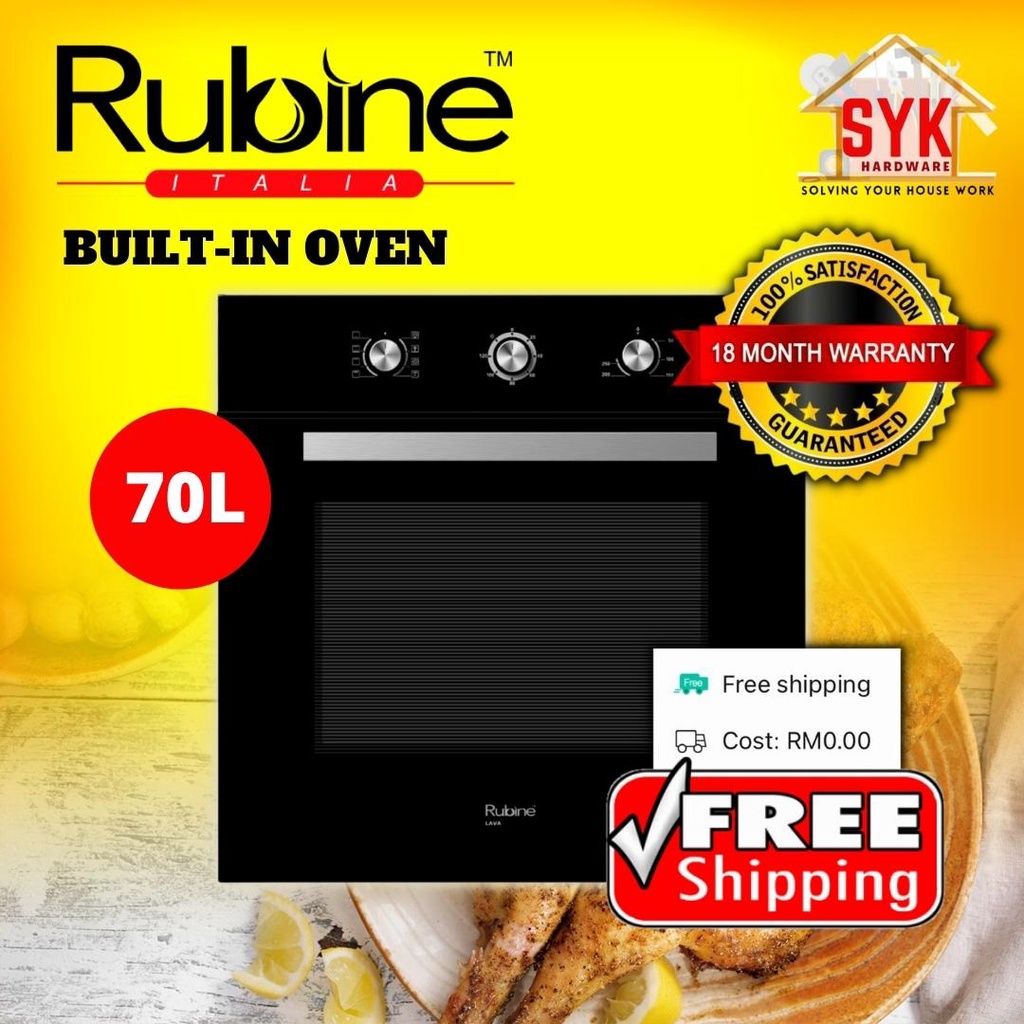 SYK (FREE SHIPPING) RUBINE Built in Oven RBO-LAVA/RBO-CAVO / ELBA Built ...