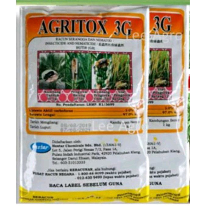 Furadan 3G/Agritox 3G/Racun Serangga Furadan 3G(ready stock) | Shopee ...