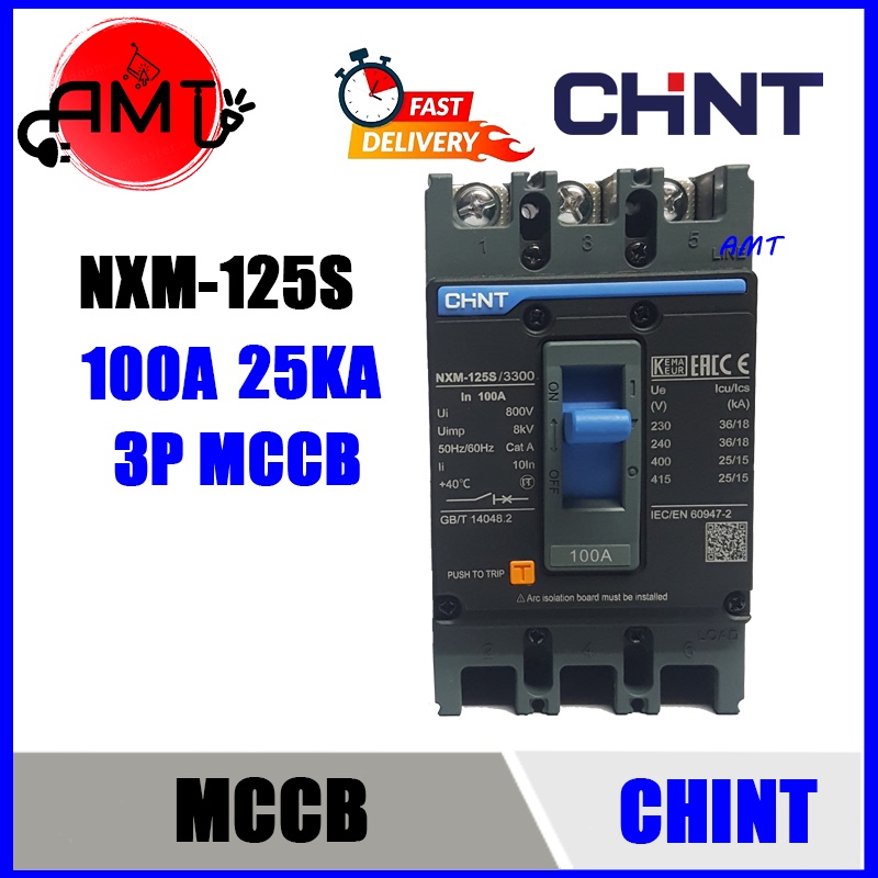 CHINT MCCB 3P NXM-125S 25KA 100A | Shopee Malaysia