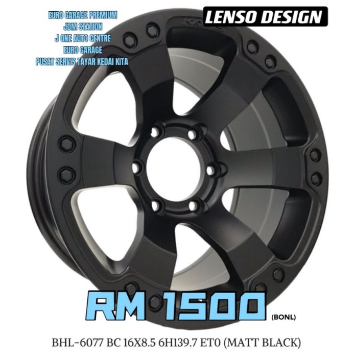 NEW RIM 16 LENSO DESIGN ranger triton dmax hilux vigo | Shopee Malaysia