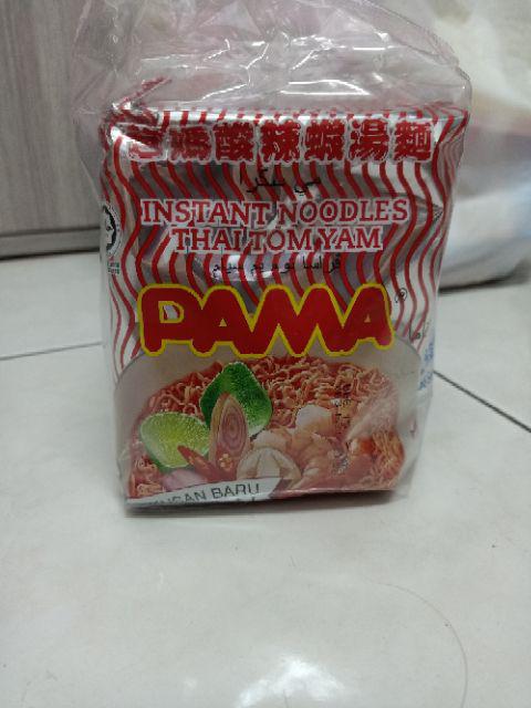 PAMA Instant Noodles Thai Tom Yam (55gx5) Halal – Malaysia | Shopee ...