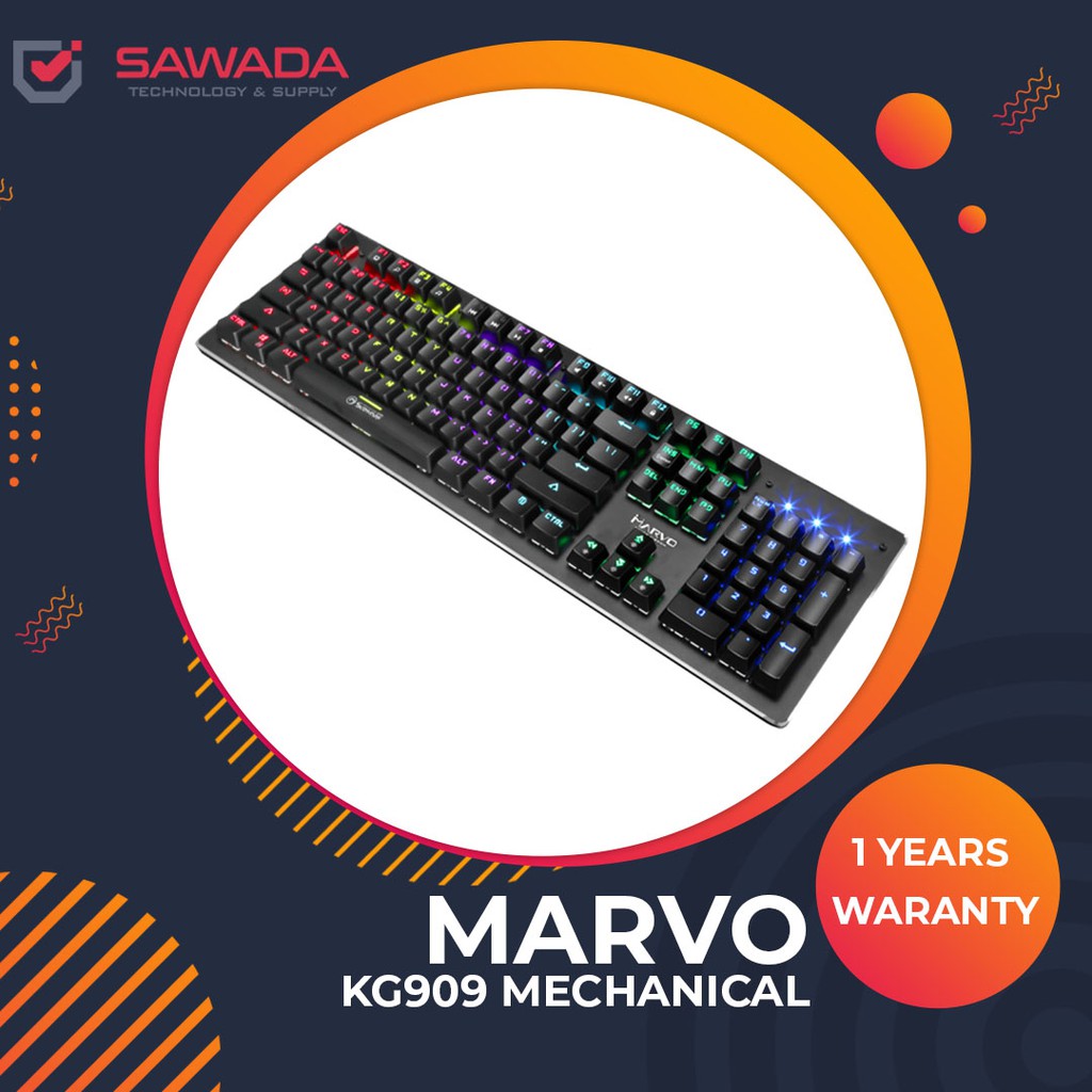 MARVO KG909 RGB MECHANICAL GAMING KEYBOARD | Shopee Malaysia