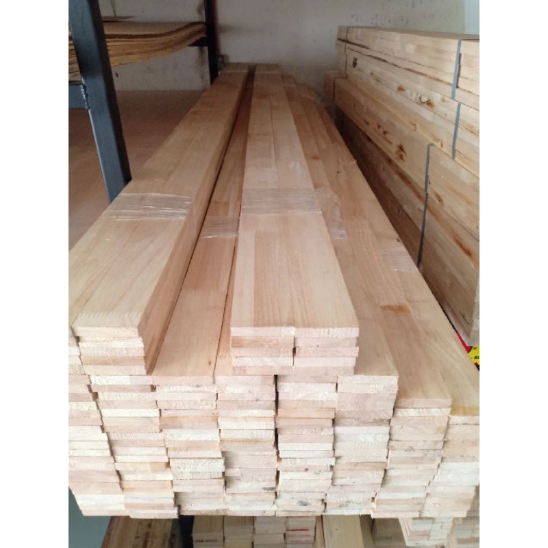 KAYU RUBBERWOOD stick/batang grade Ab finger joint | Shopee Malaysia