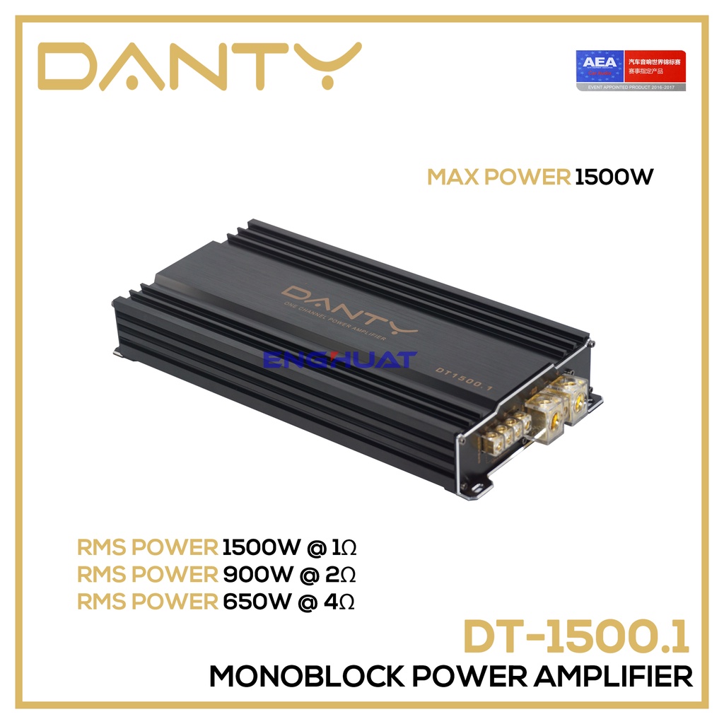 DANTY DT-1500.1 | Monoblock Power Amplifier MOSFET 1500W | DANTY ...