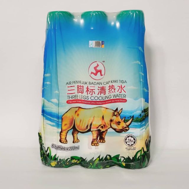 Air Badak 3 Kaki (3 Leg Cooling Water) 200mlx6s/pack | Shopee Malaysia