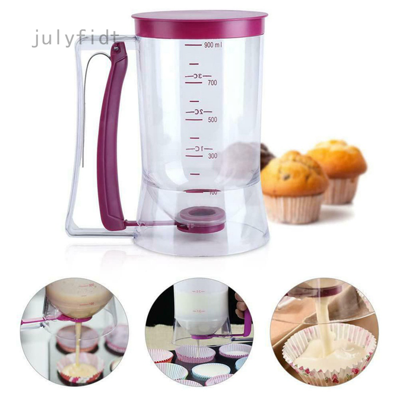 JULYFIDT Manual Pancake Cupcake Batter Mixer Dispenser Blender Batter ...