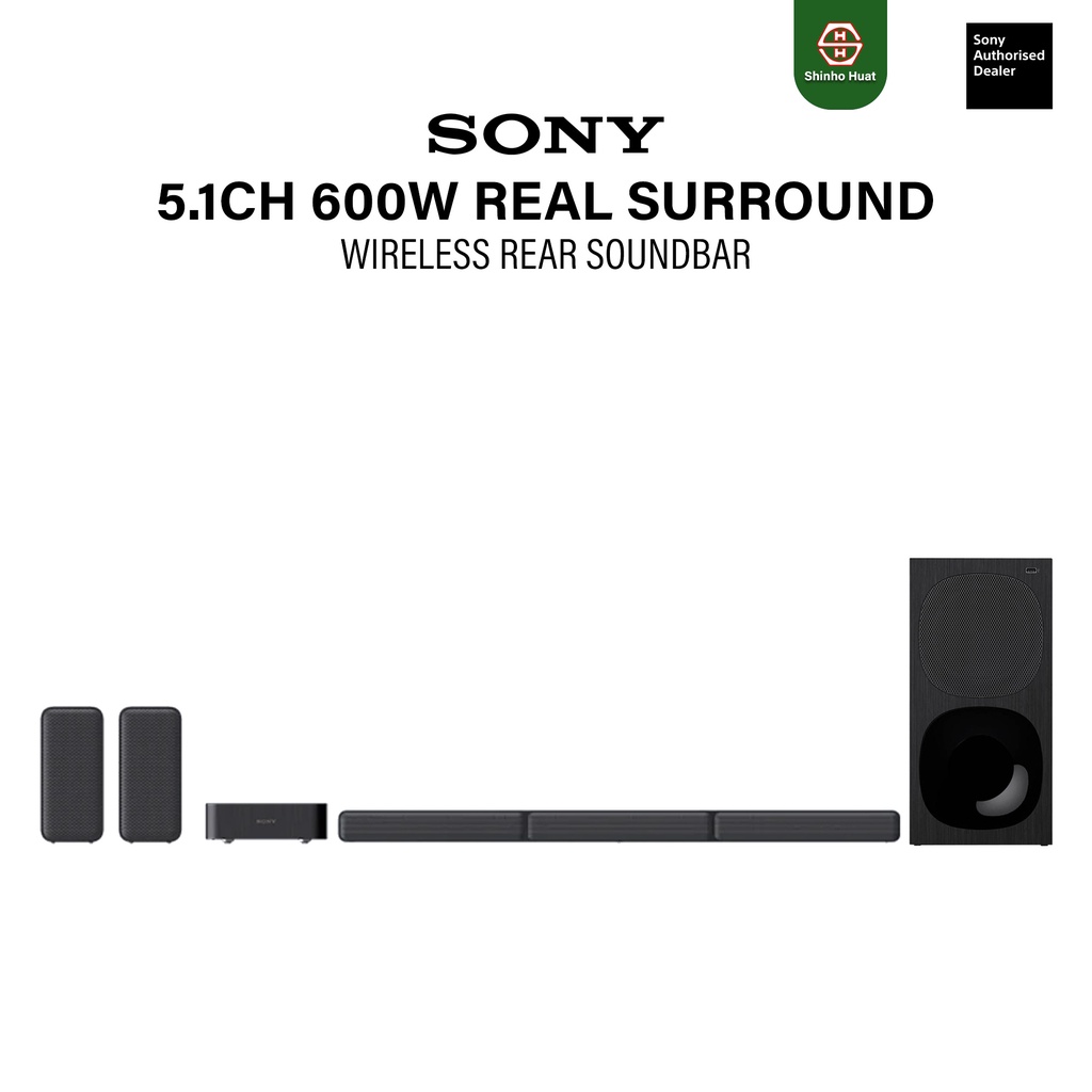 Sony 5.1ch Real Surround Sound Home Cinema Soundbar System HT-S40R ...