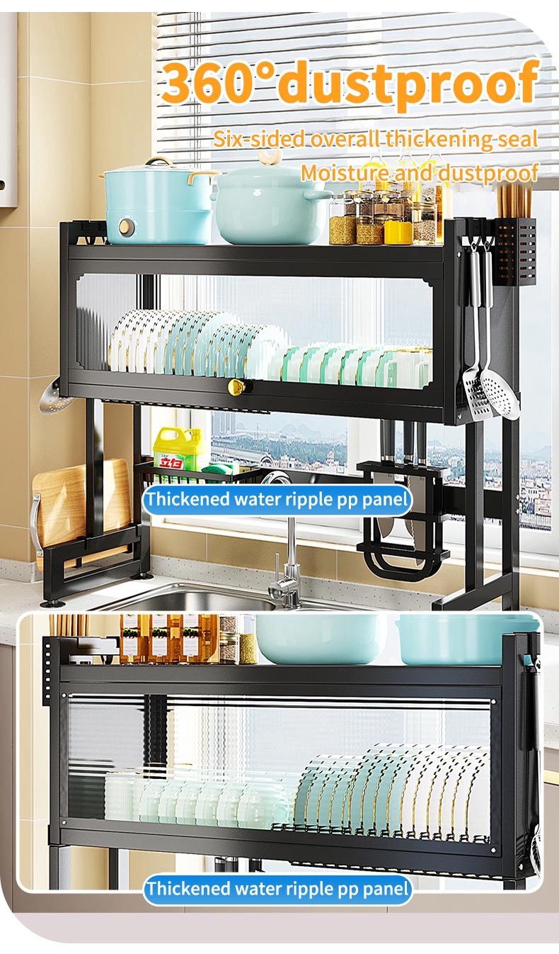 Kitchen Rack Dish Rack Rak Dapur Kabinet Rak Pinggan Mangkuk Dish ...