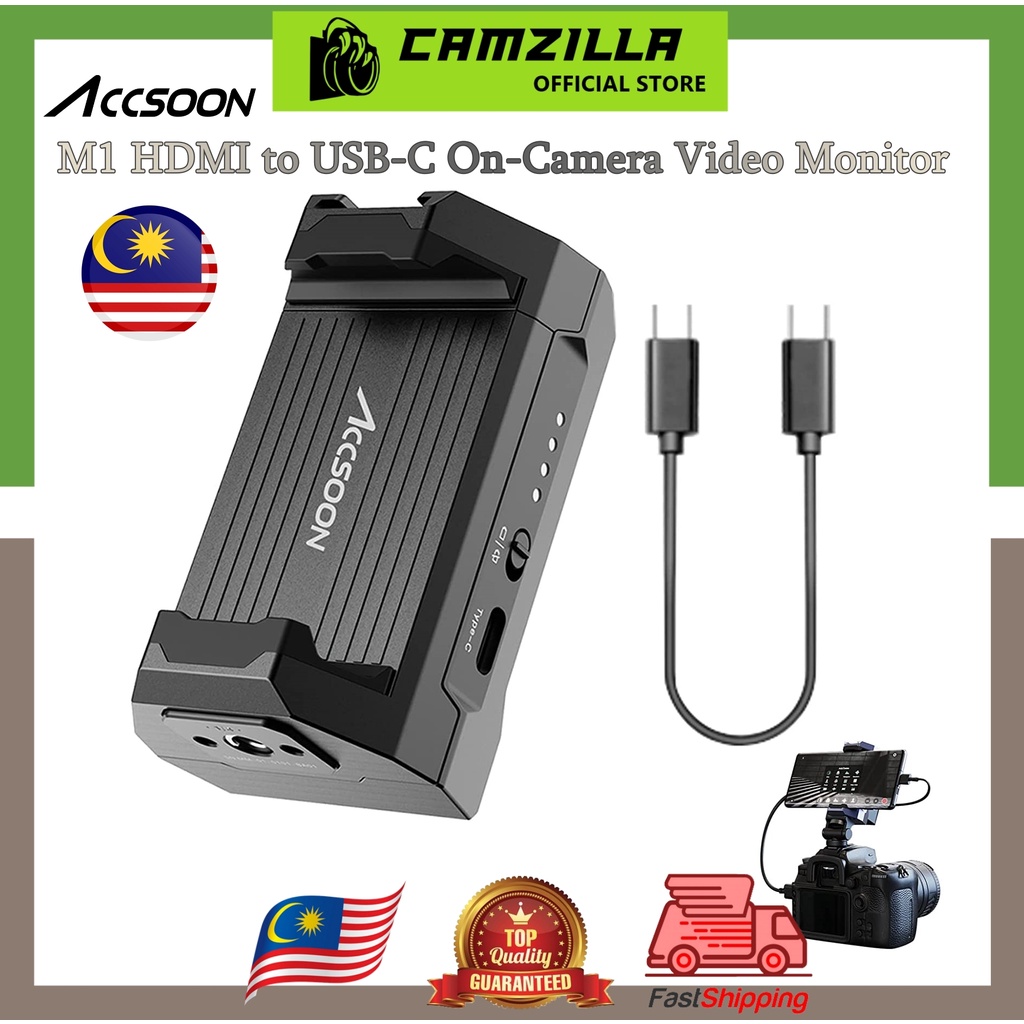 ACCSOON M1 HDMI TO USB-C ON-CAMERA VIDEO MONITOR ADAPTER CABLE FOR ...