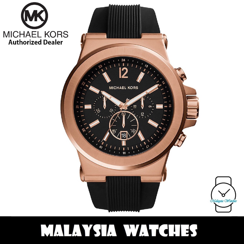 (100% Original) MICHAEL KORS Men's MK8184 Dylan Chronograph Black Dial ...