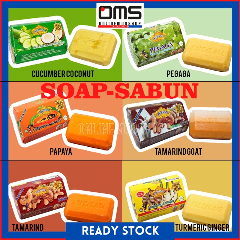 OMS Sabun Suzana Susu Kambing Betik Pegaga Asam Jawa Halia Madu ...