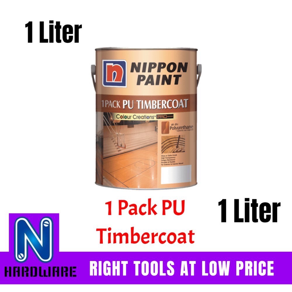 Nippon Paint 1 Pack PU Timbercoat (Page 1) Cat Varnish Tahan Lama 1L ...