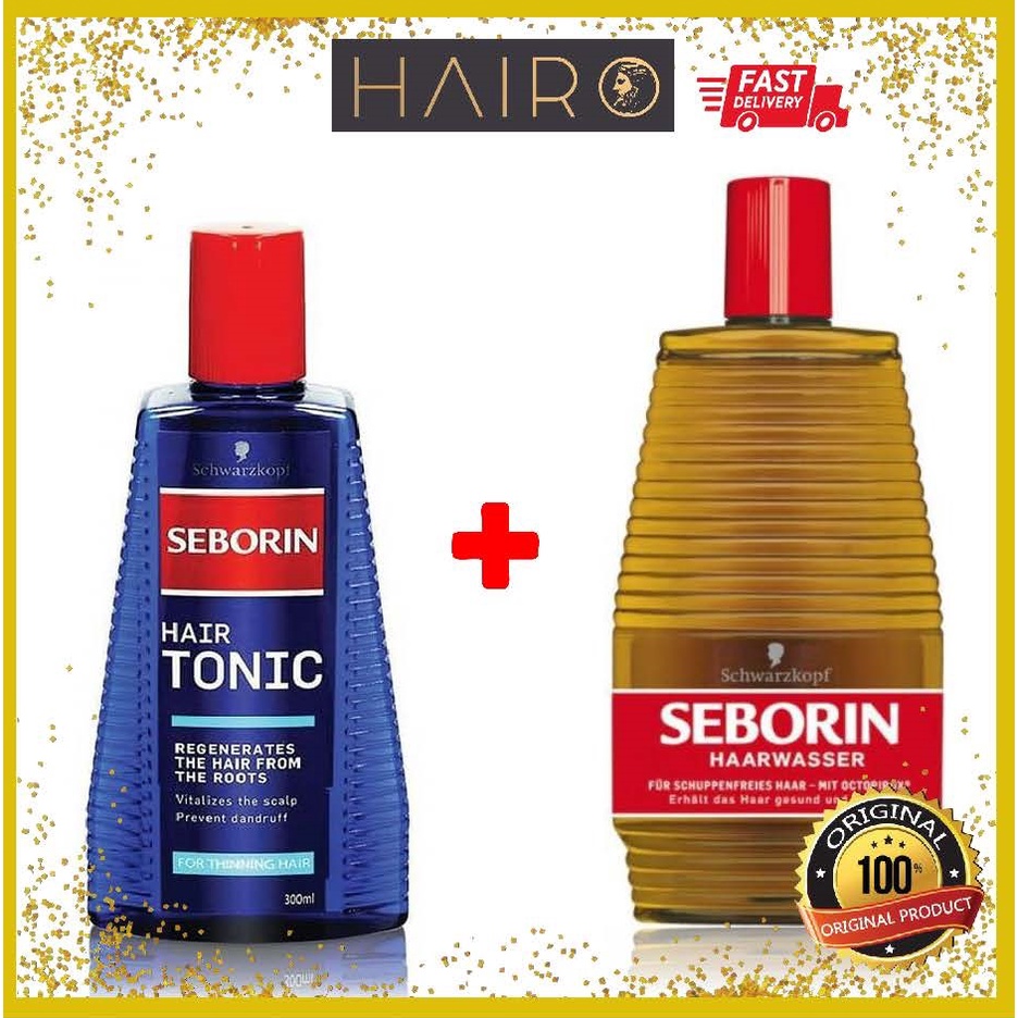 [BUNDLE DEAL] Schwarzkopf Seborin Aktiv Hair Tonic 300ml + Seborin Hair ...