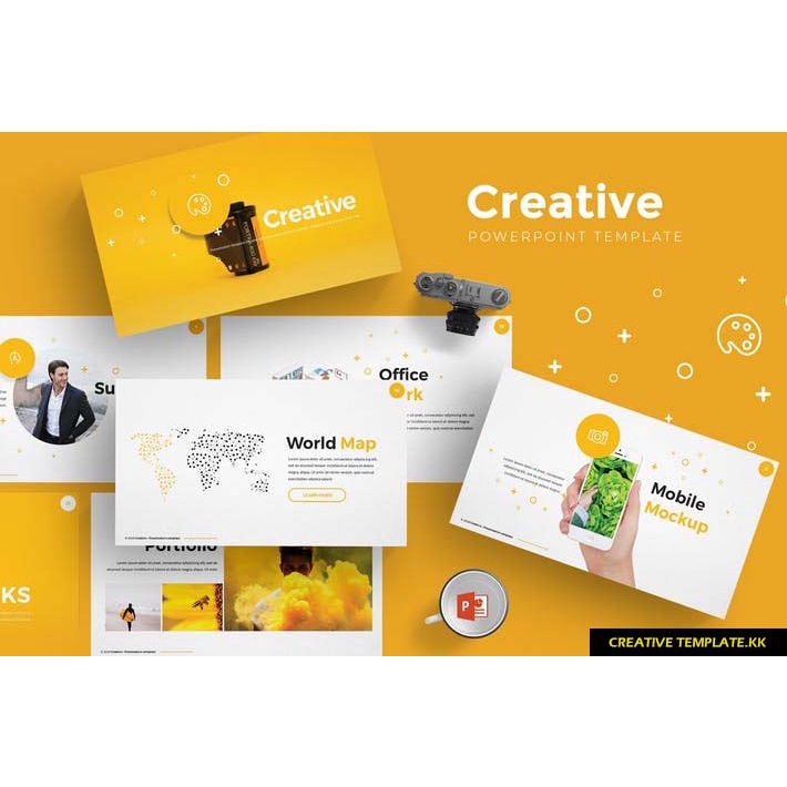 5 Color Creative Powerpoint Template | Shopee Malaysia