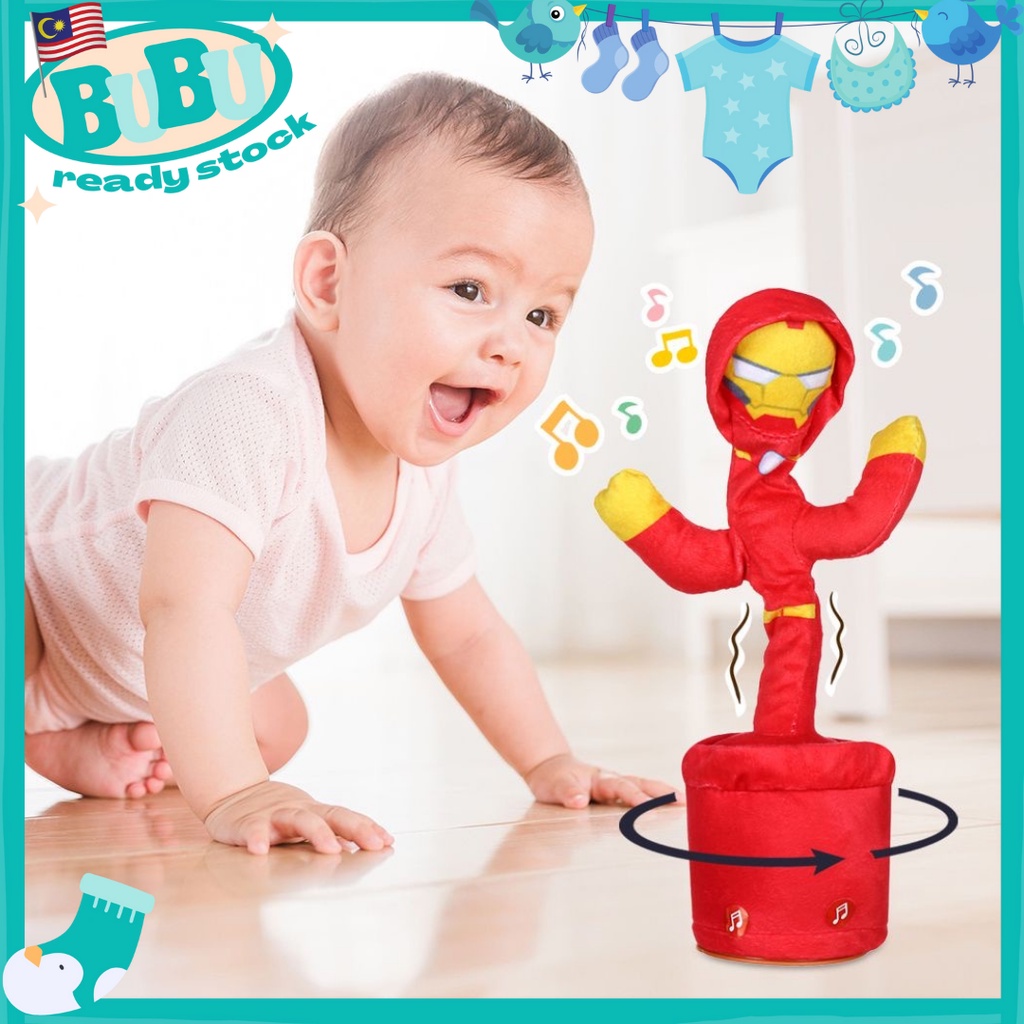 Bubu Ready Stock Tik Tok Dancing Cactus Marvel Ironman Spiderman Dance