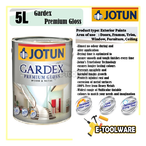Jotun Gardex Premium Gloss 5L (Matt Finish For Wood & Metal) | Shopee ...