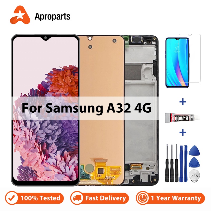 Display For Samsung Galaxy A32 4G A325 SM-A325F/DS LCD Touch Screen ...