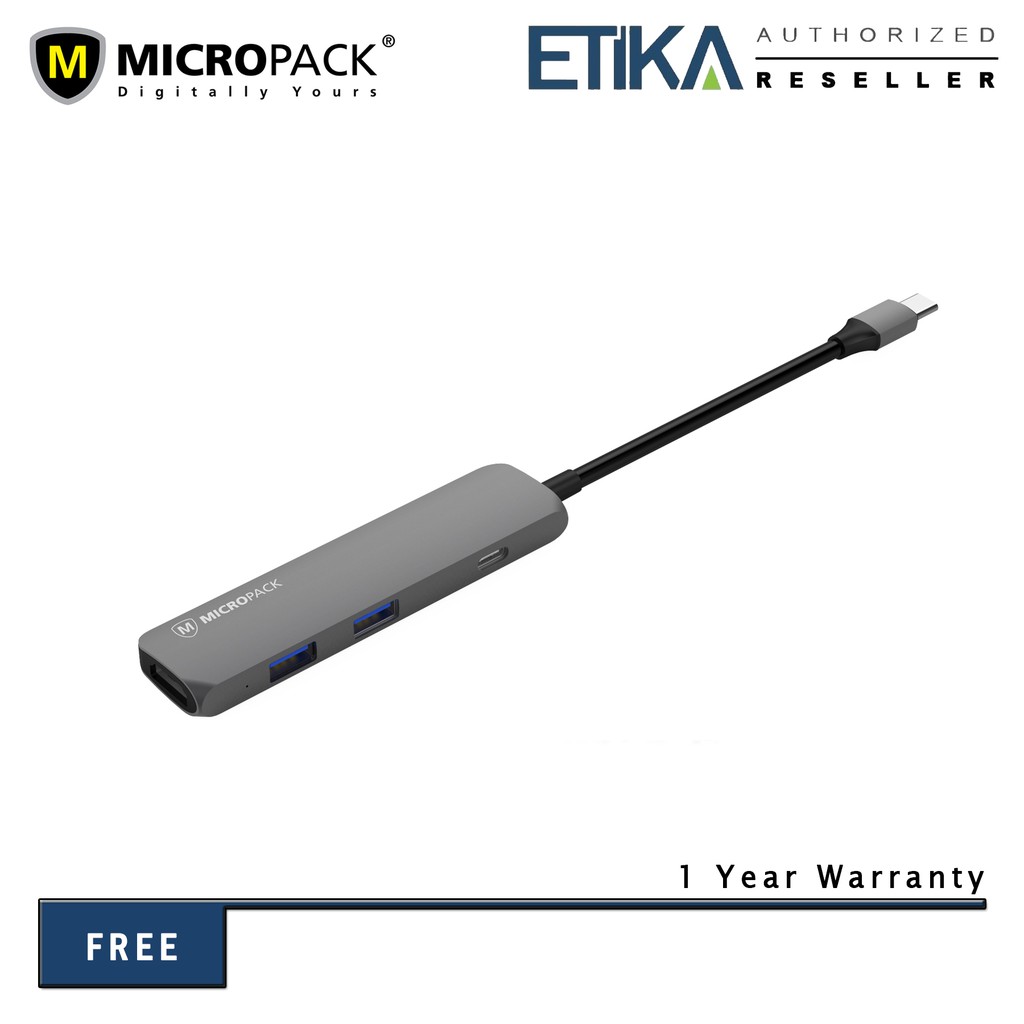 Micropack MDC-4HP USB-C to HDMI & 2x USB3.0 Adapter | Shopee Malaysia