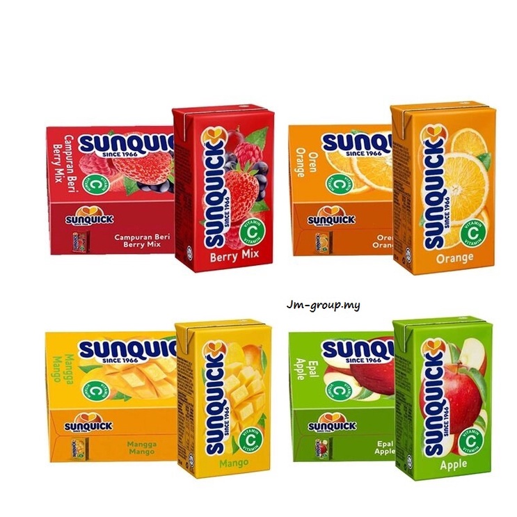 Sunquick Kotak Fruit Juice Drink 1 Carton (125mlx 24PCS) (Apple/ Mango ...