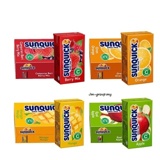 Sunquick Kotak Fruit Juice Drink 1 Carton (125mlx 24PCS) (Apple/ Mango ...
