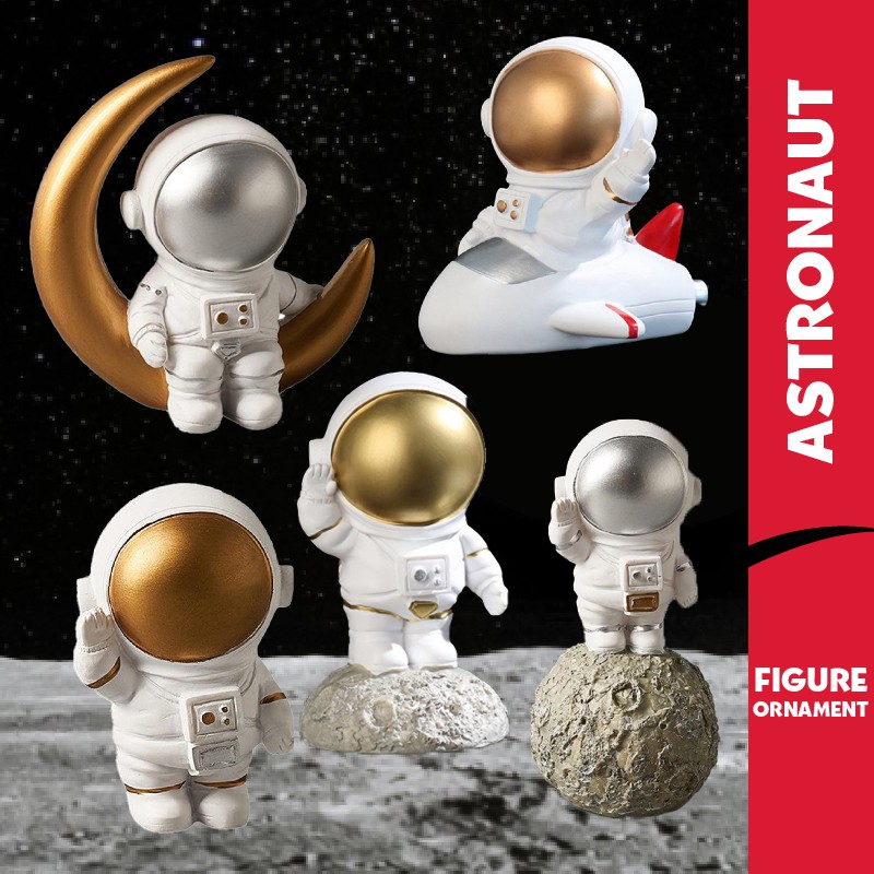 Astronaut Figure Ornaments Gift Set for Astronaut Lover , HOME & CAKE decoration items READY ...