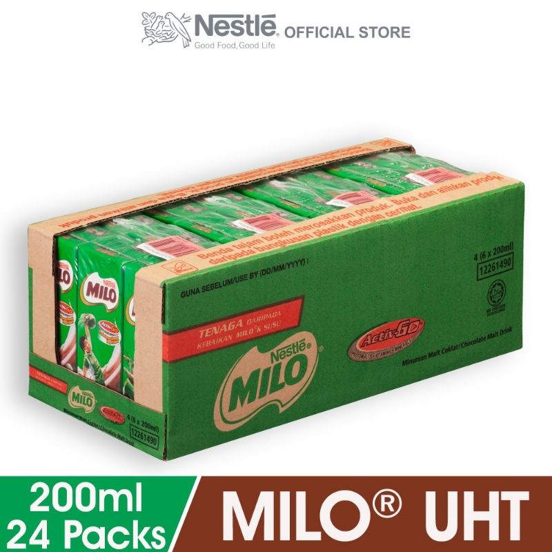 Milo ACTIVE-GO UHT 200ml (x6pcs) (x24pcs) Milo kotak | Shopee Malaysia