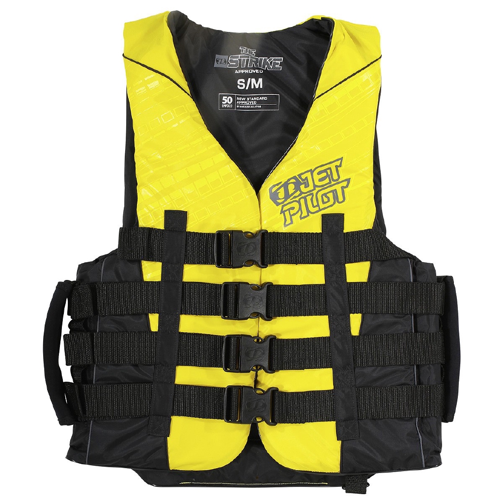 Jetpilot Strike PFD AS4758 Nylon PFD Life Jacket Vest Yellow L50 JA5201 ...