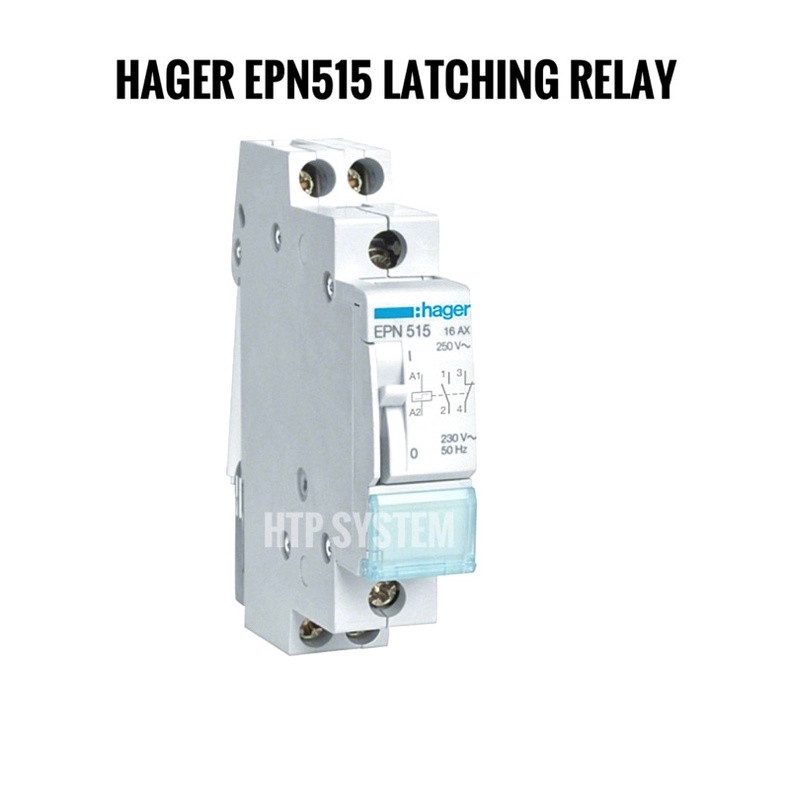 Hager EPN515 LACTHING RELAY / IMPULSE RELAY 16A 230V 1NO+1NC (100% AUTHENTIC) | Shopee Malaysia