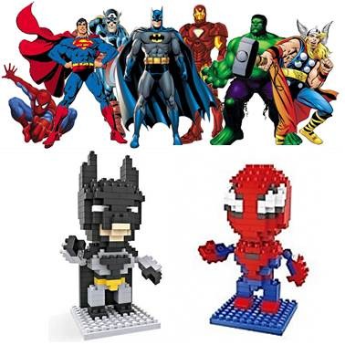 [Superheroes] Batman / Spiderman (Nanoblocks Compatible) | Shopee Malaysia