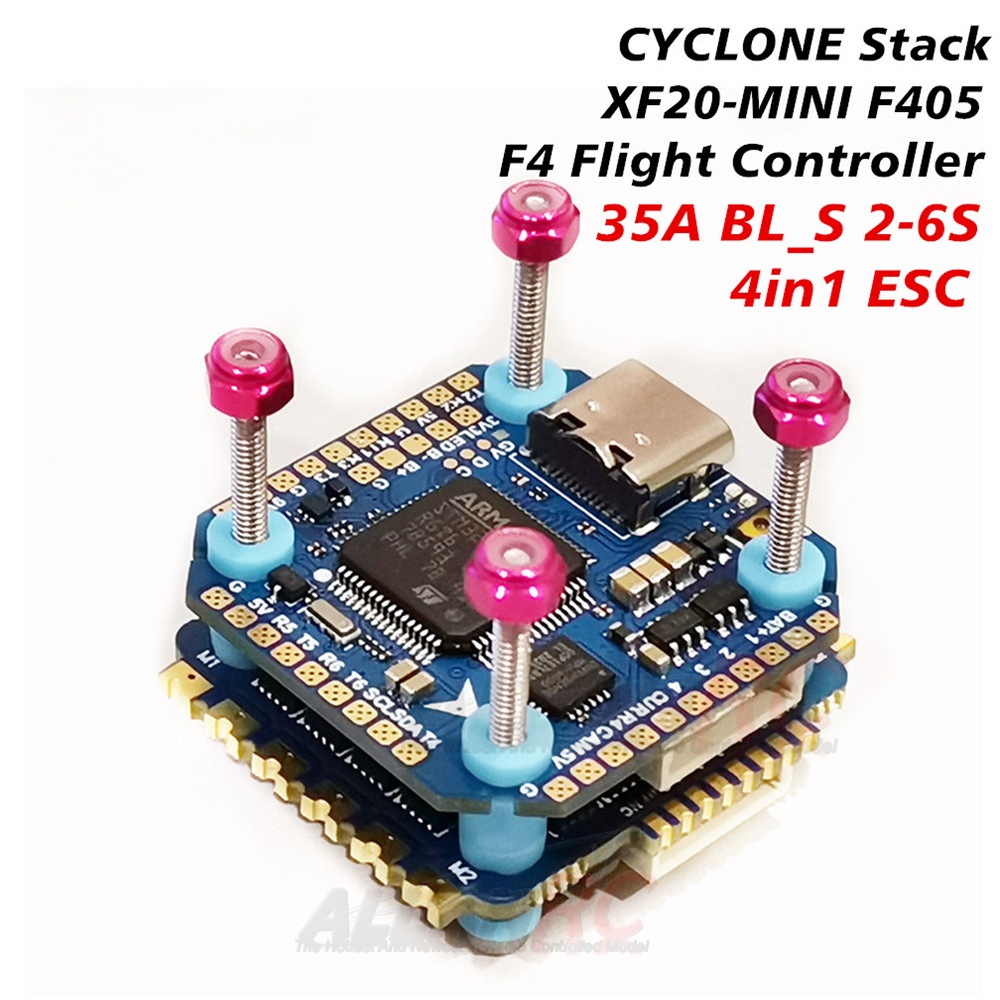 CYCLONE XF20-MINI F405 F4 Flight Controller w/ 35A BL_S 2-6S 4in1 ESC ...