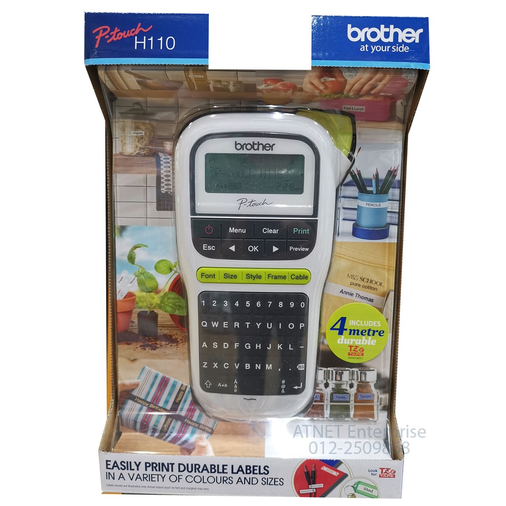 BROTHER HANDHELD LABEL PRINTER P TOUCH H110 | Shopee Malaysia