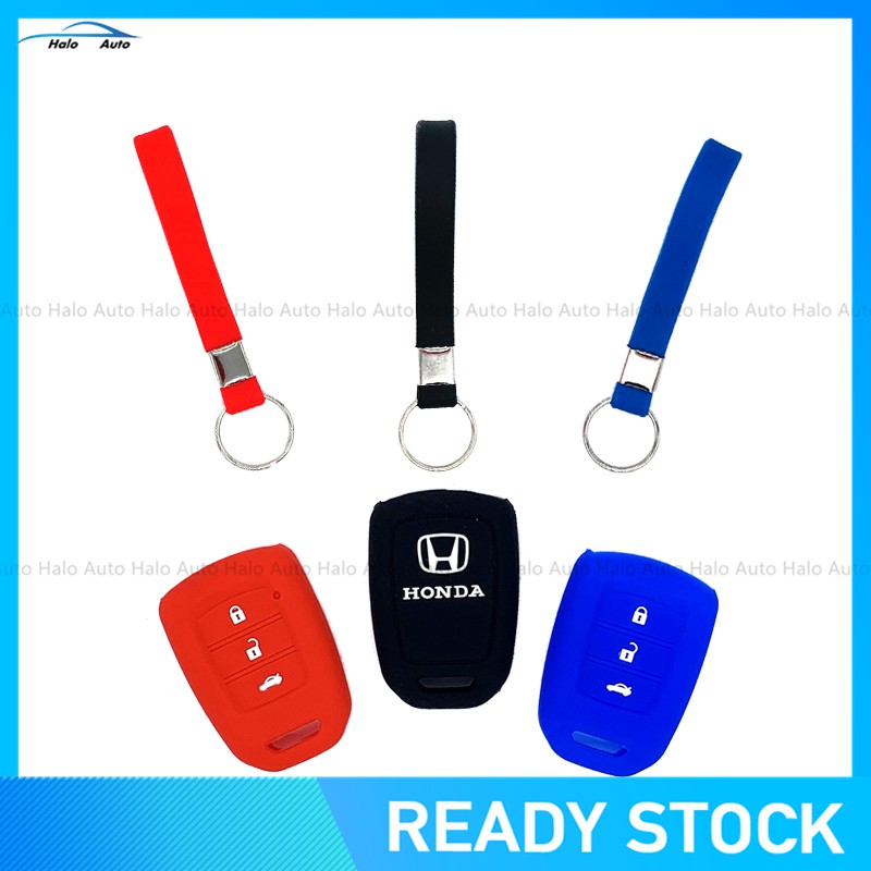 Silicone Car Key Cover For Honda City 2014-2018 Key Start Remote with ...