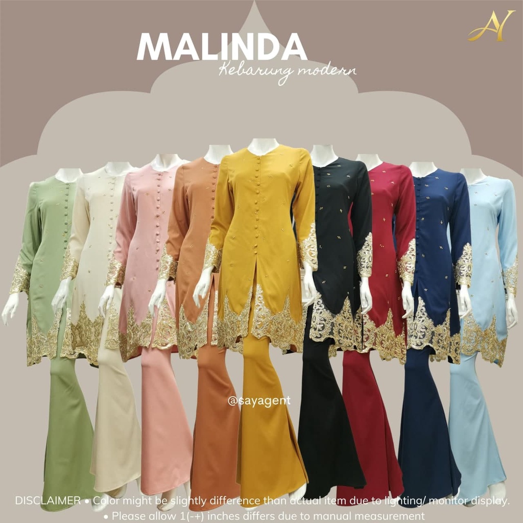 Kebarung Modern Malinda (S M XL) | Shopee Malaysia