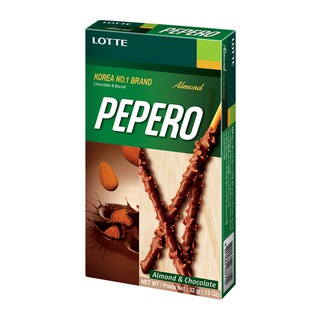 (Ready Stock!!) Lotte Pepero Big Pack Chocolate 256g (Almond / White ...