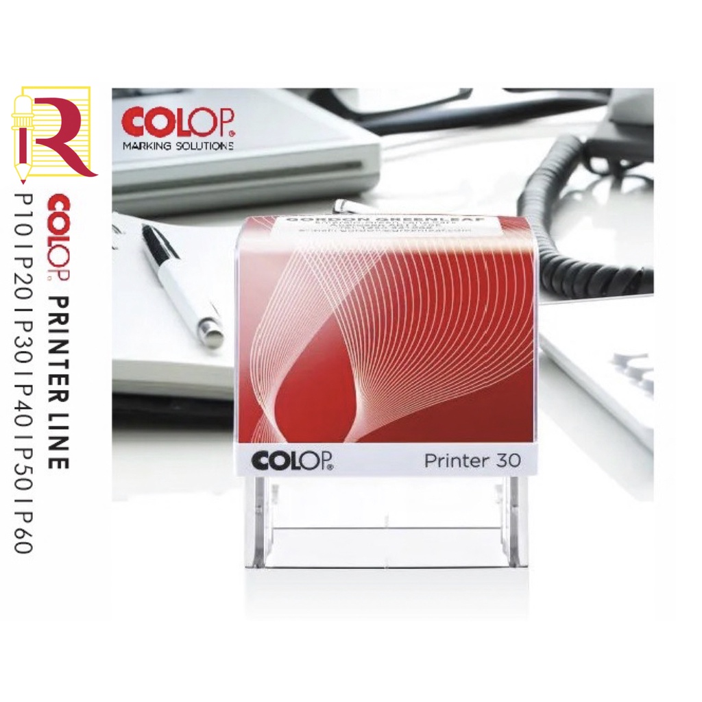 COLOP SELF-INKING CUSTOM MADE P10/P20/P30/P40/P50/P60 I RUBBER STAMP I COP GETAH | Shopee Malaysia
