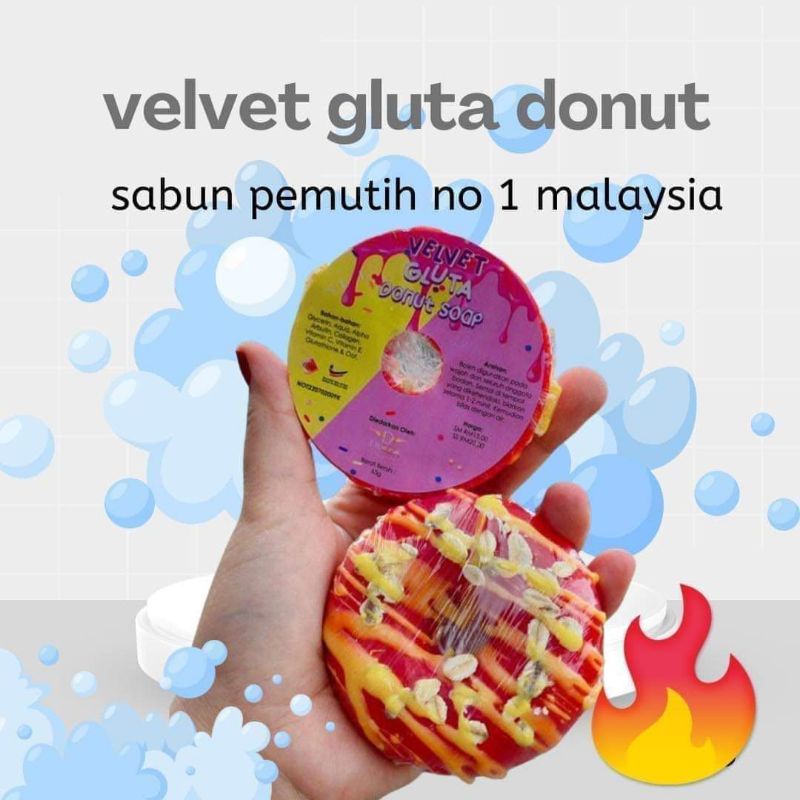 [READY STOCK]SABUN DONAT VELVET 💯 ORIGINAL HQ 💥 FAST SHIPPING | Shopee ...