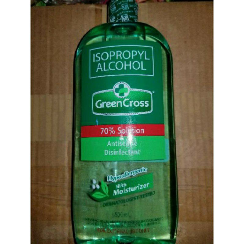 Philippine product Greencross isopropyl alcohol 500ml and 250ml ...