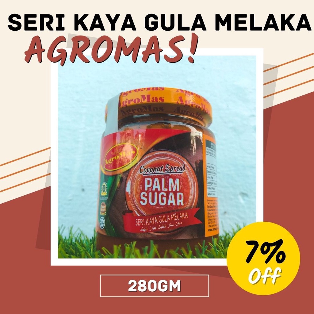 Agromas Seri Kaya Gula Melaka/Palm Sugar Coconut Spread Agromas/Palm ...