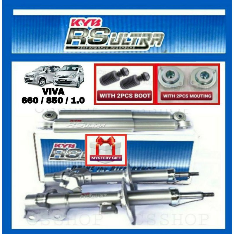 KYB RS ULTRA VIVA ALL ABSORBER FRONT & REAR GAS HEAVY DUTY 1SET=4PCS ...