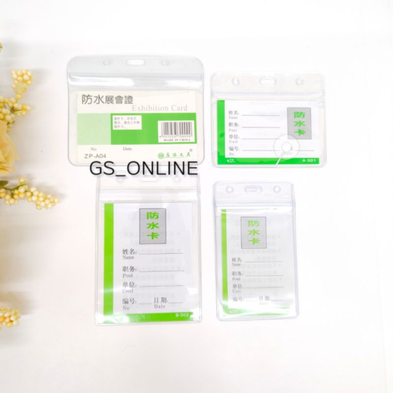 Transparent Waterproof ID Card PVC Plastic Card Holder (Ready Stock ...