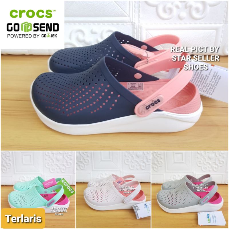 Crocs Sandals For Women LITERIDE CLOG | Shopee Malaysia