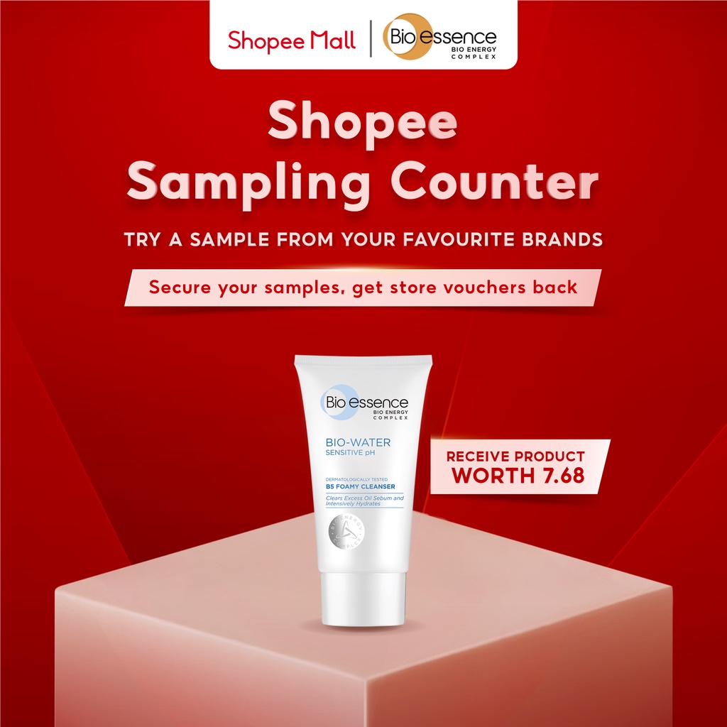 (Shopee Sampling Counter) Bio-essence Bio-Water Foamy Cleanser (30g ...