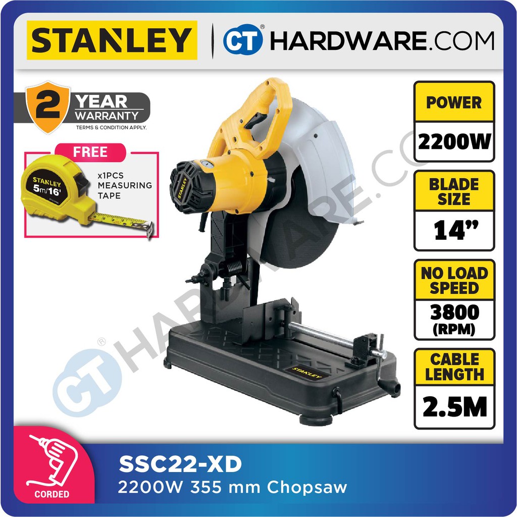 STANLEY SSC22 CHOP SAW 14" 355MM 2100W 3800RPM | Shopee Malaysia