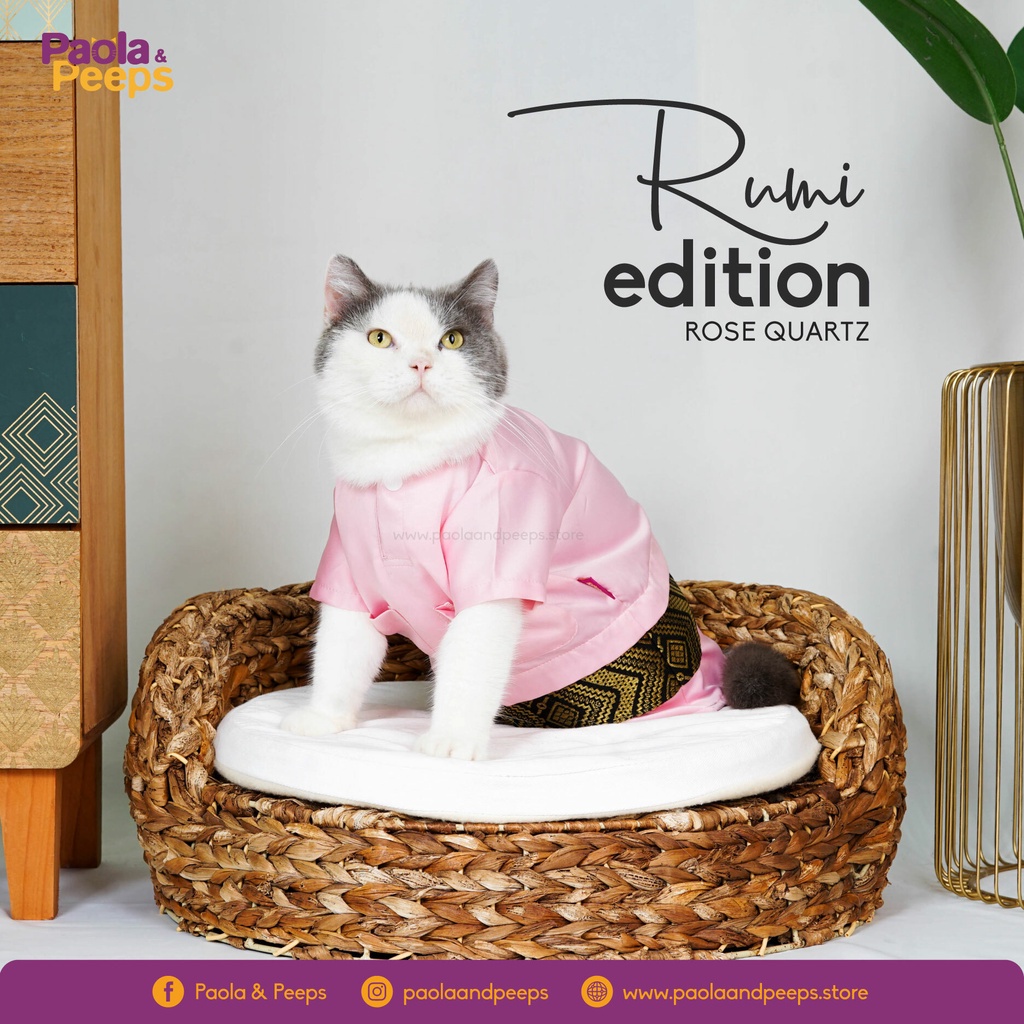 [ Baju Raya Kucing ] Rumi Edition - Rose Quartz | Shopee Malaysia