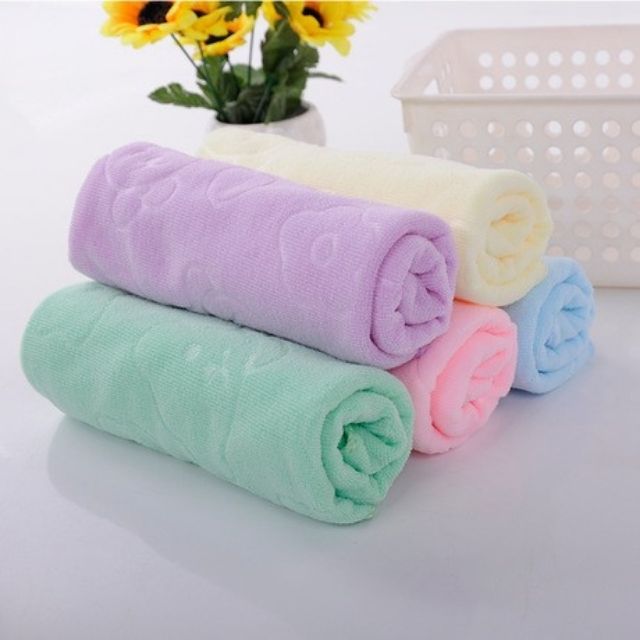 (LS042) READY STOCK Absorbent Microfiber 200g embossed towel 5cm x 75cm ...