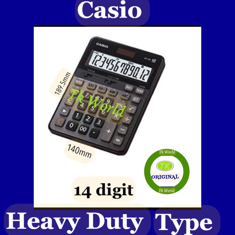 Casio DS-3B 14 digit desktop heavy duty type | Shopee Malaysia