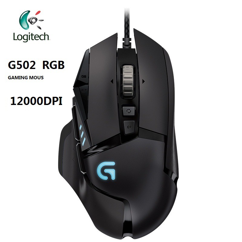 Logitech g502 rgb gaming mouse 12000dpi wired rgb tunable gaming mouse ...