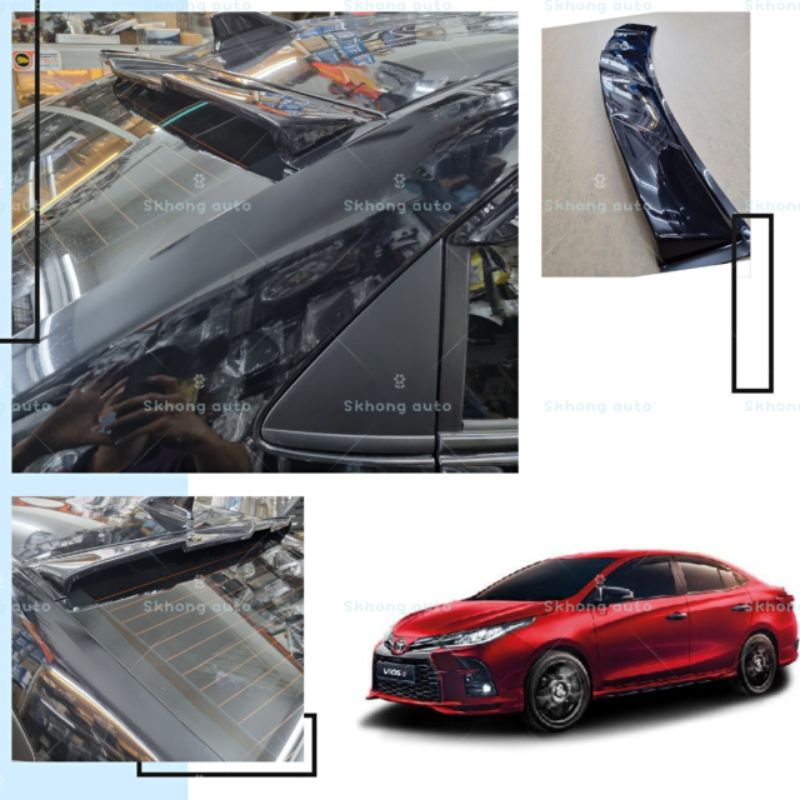 Toyota Vios 2019-2022 NCP151 NSP151 Rear Roof Window Visor Rear Sun ...